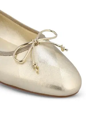 CHRISTIAN LOUBOUTIN Sweetie Jane Leather Ballet Flats - Grey