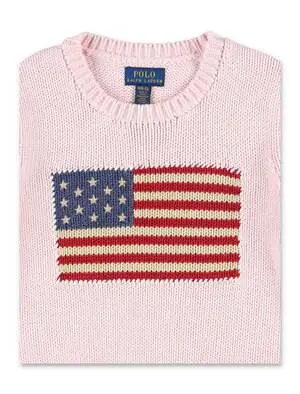 Polo Ralph Lauren Intarsia-knit Flag Cotton Jumper