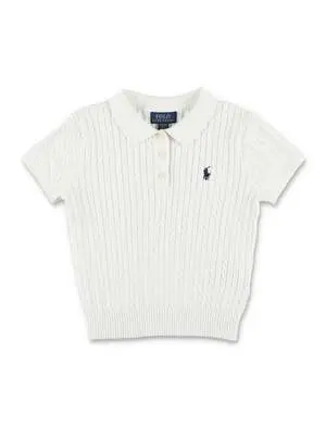 Polo Ralph Lauren Mini-cable Knit Polo Sweater