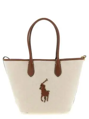 Polo Ralph Lauren Medium Canvas Shopping Bag - Brown