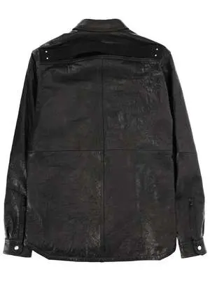 Rick Owens Leather Shirt Jacket