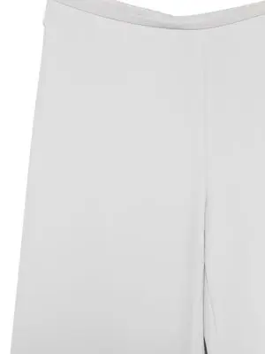 Emporio Armani Cady Straight-leg Trousers - Light Grey