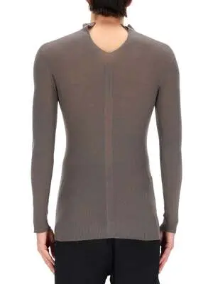 Rick Owens Ribbed Knit Tabard - Grey