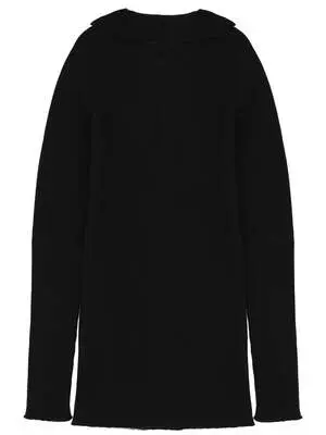 Rick Owens Ribbed Knit Tabard - Black