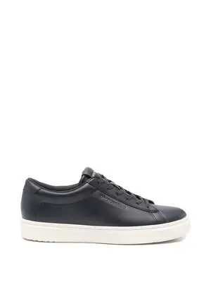 Emporio Armani Leather Sneakers - Blue