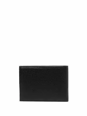 Emporio Armani Leather Bifold Wallet - Black