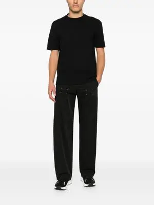 Emporio Armani Logo Cotton T Shirt - Black