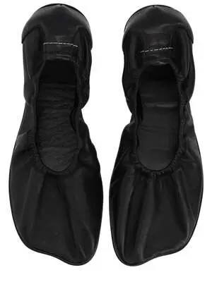 MAISON MARGIELA Leather Ballerinas - Black