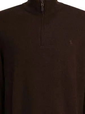Polo Ralph Lauren Wool Quarter-zip Sweater - Brown