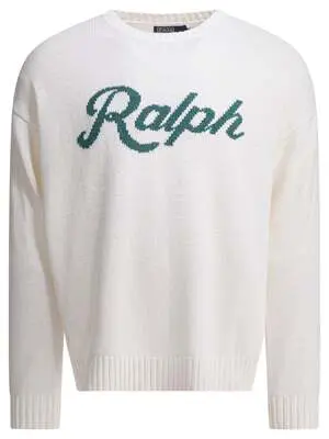 Polo Ralph Lauren Logo Crewneck Sweater - White