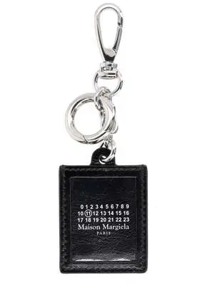 MAISON MARGIELA Leather Keychain - Black