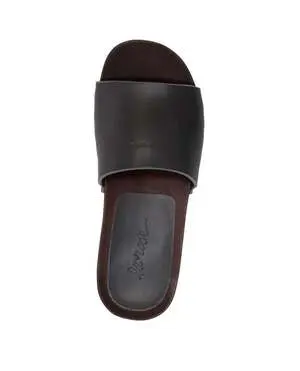 LA ROSE Leather Clogs - Grigio
