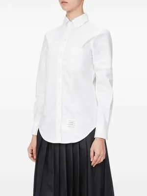 Thom Browne Classic Point Collar Oxford Shirt - White