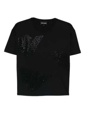 Emporio Armani Embellished T-shirts For Women