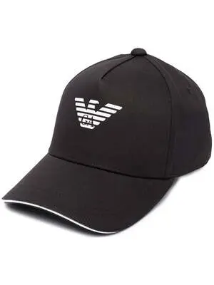 Emporio Armani Logo Baseball Cap - Black