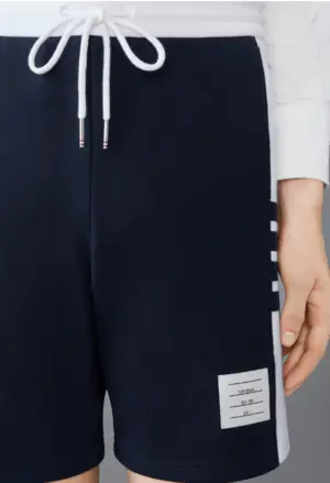 Thom Browne Engineered 4-bar Sweat Shorts - Navy