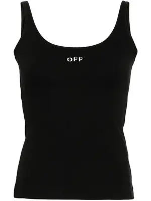 Off White Off Stamp Rib Tank Top
