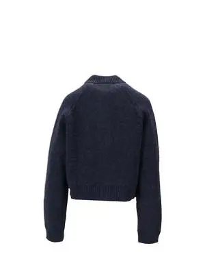 B.B. WALACE Crew Neck Cardigan - Navy