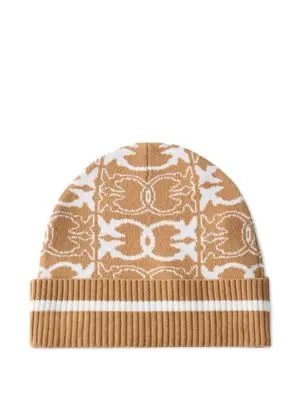Pinko Bulgaria Beanie - Cammello/bianco