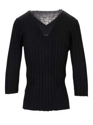 LA ROSE Cashmere And Silk Top - Nero