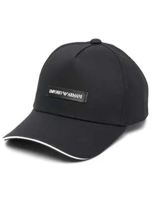 Emporio Armani Logo Baseball Cap - Black
