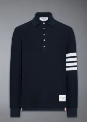 Thom Browne Long Sleeve Polos For Men