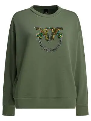 Pinko Cotton Sweatshirt - Green
