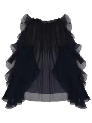 Alberta Ferretti Frill Tops