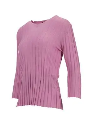 LA ROSE Cashmere And Silk Knit Top - Rosa