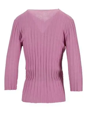 LA ROSE Cashmere And Silk Knit Top - Rosa