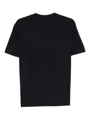 Emporio Armani Logo Cotton T Shirt - Blue