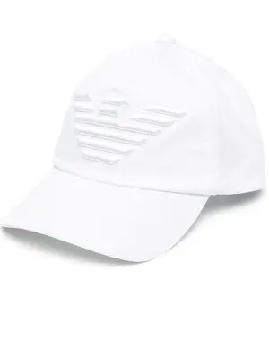 Emporio Armani Logo Baseball Cap - White