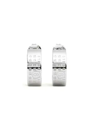 MAISON MARGIELA Logo Earrings - Silver
