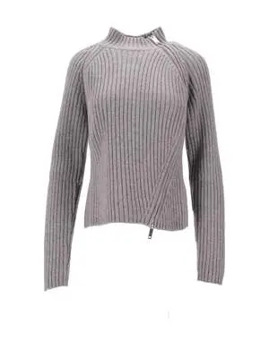 NICCOLO PASQUALETTI Corazza Knit Cotton Mix Yarn - Gray