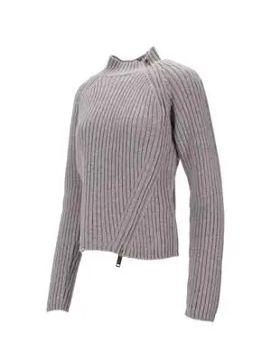 NICCOLO PASQUALETTI Corazza Knit Cotton Mix Yarn - Gray