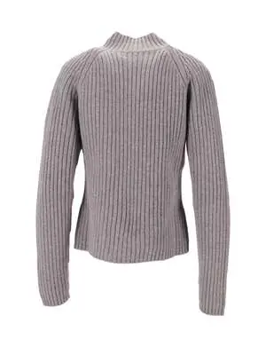 NICCOLO PASQUALETTI Corazza Knit Cotton Mix Yarn - Gray