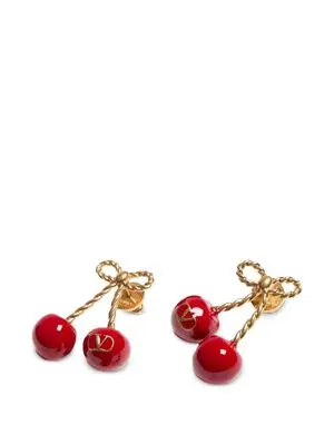 Valentino Garavani Cherryfic Stud Earrings - Red