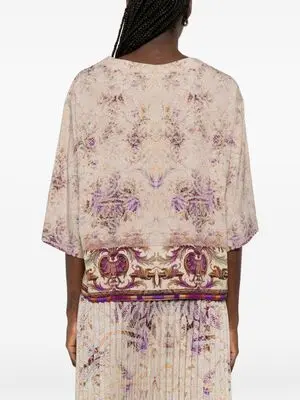 PIERRE-LOUIS MASCIA Printed Silk Blouse - Pink