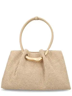 Cult Gaia Raffia Top Handle Bag