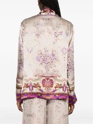 PIERRE-LOUIS MASCIA Printed Silk Jacket - Pink