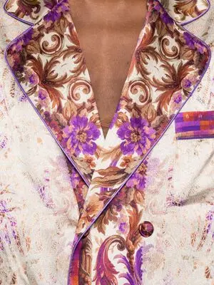 PIERRE-LOUIS MASCIA Printed Silk Jacket - Pink