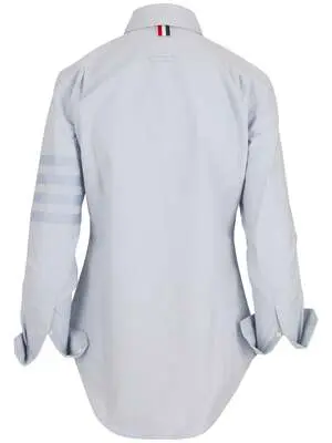 Thom Browne Classic Point Collar Shirt With Satin Weave - Light Blue