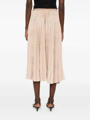 Fabiana Filippi Pleated Long Skirt - Beige