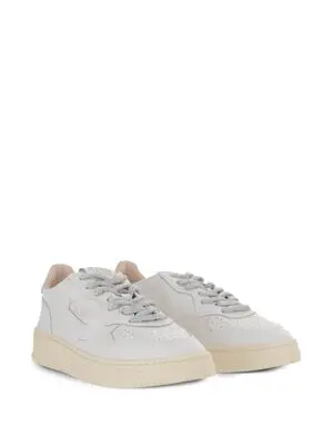 AUTRY Medialist Low Leather Sneakers - Silver
