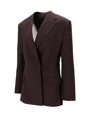 ANINE BING Aretha Blazer - Dark Brown