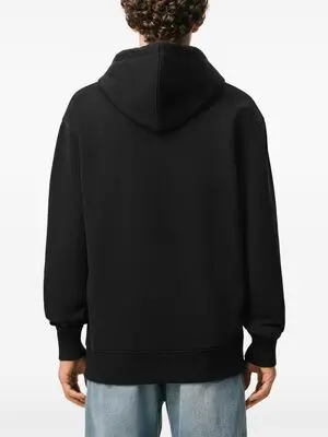 AMI Paris De Coeur Cotton Hoodie - Black