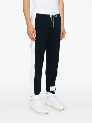 Thom Browne Sweatpants W/ Engineered Bar In Solid Classic Loopback Jersey