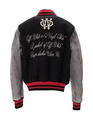 Off-White Gothic Wool Varsity Jacket