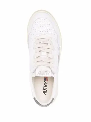 AUTRY Medialist Low Leather Sneakers - Silver