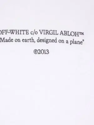 Off White Statement Skate Hoodie - White - Black